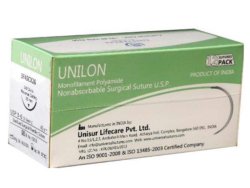 Monofilament Polyamide Suture | Unisur Lifecare Private Ltd