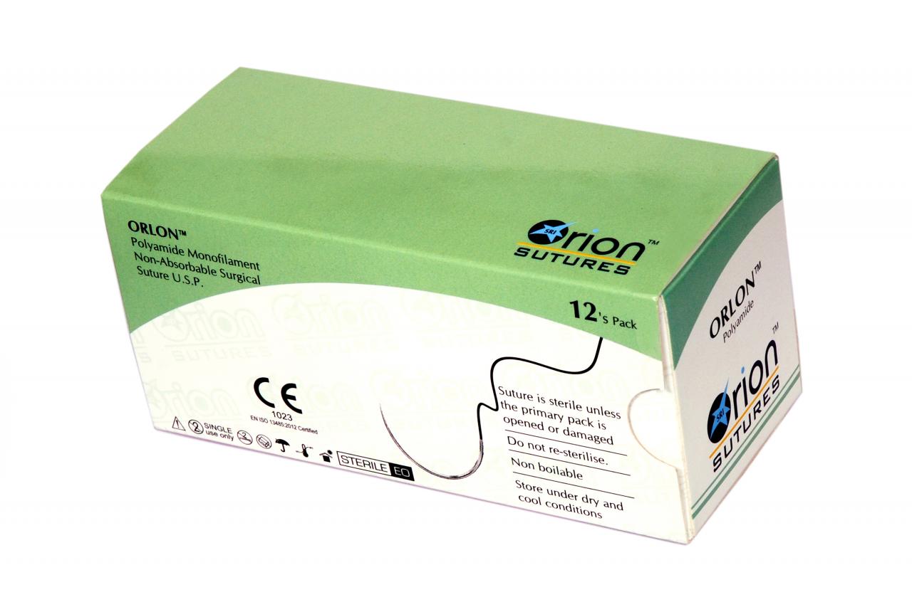 Monofilament Polyamide Suture / Nylon Suture | Orion Sutures (India ...
