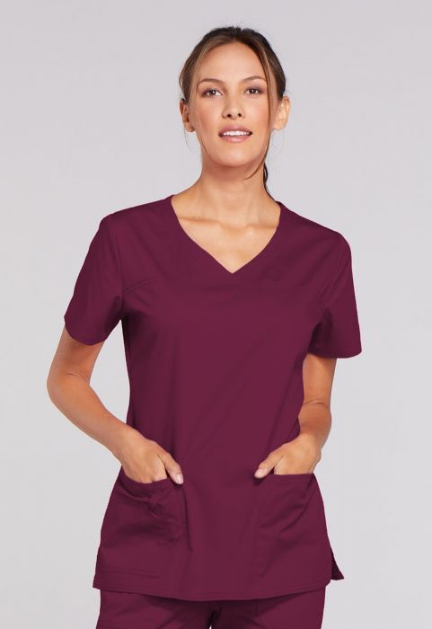 V-NECK TOP - 4727 | Cherokee and Dickies Uniforms