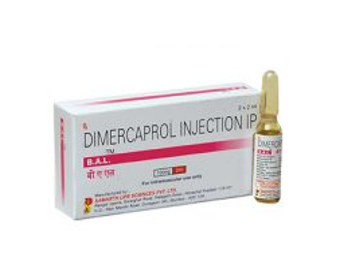 Dimercaprol Injection 100 MG / 2 ML [B.A.L] | Genex Pharma